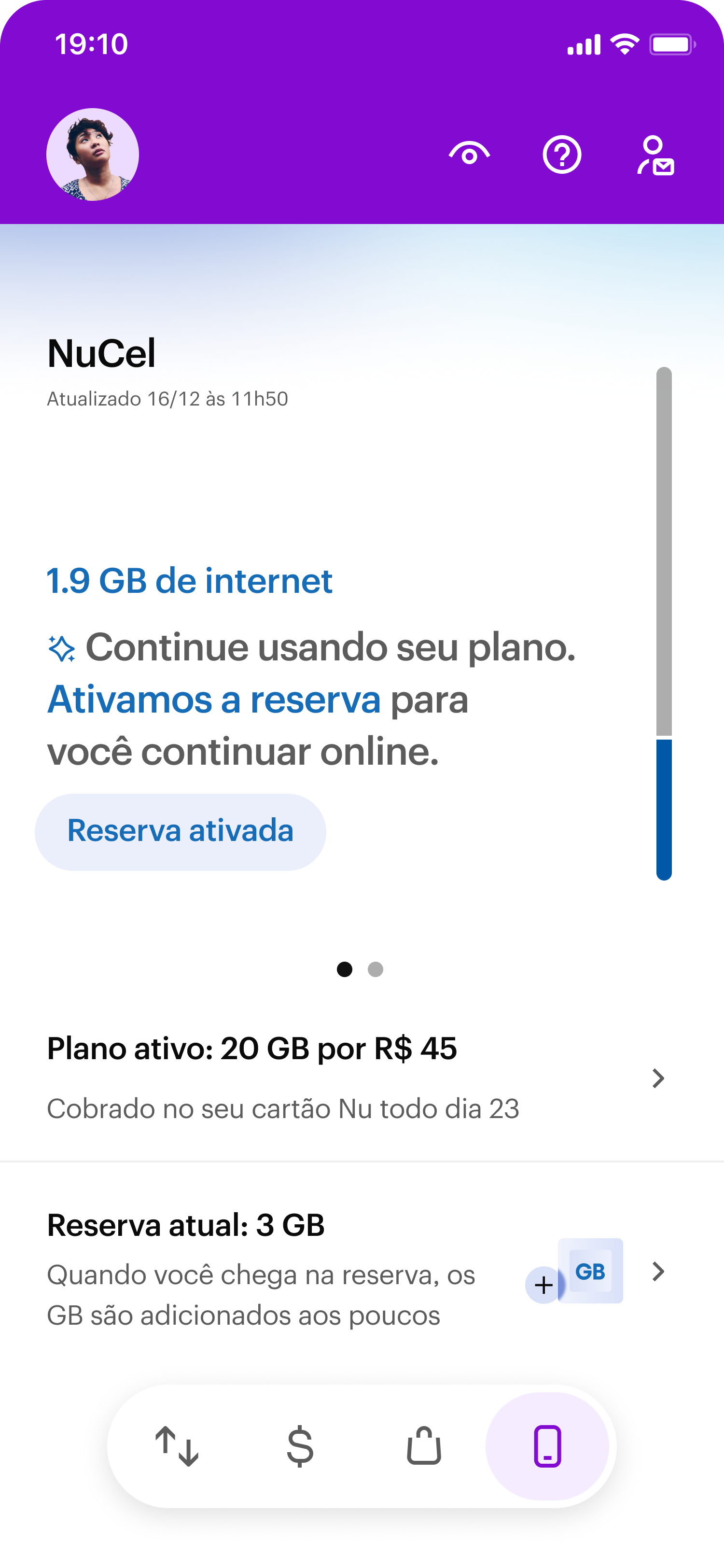 NuCel announces Gigabyte Reserve and payments via Account